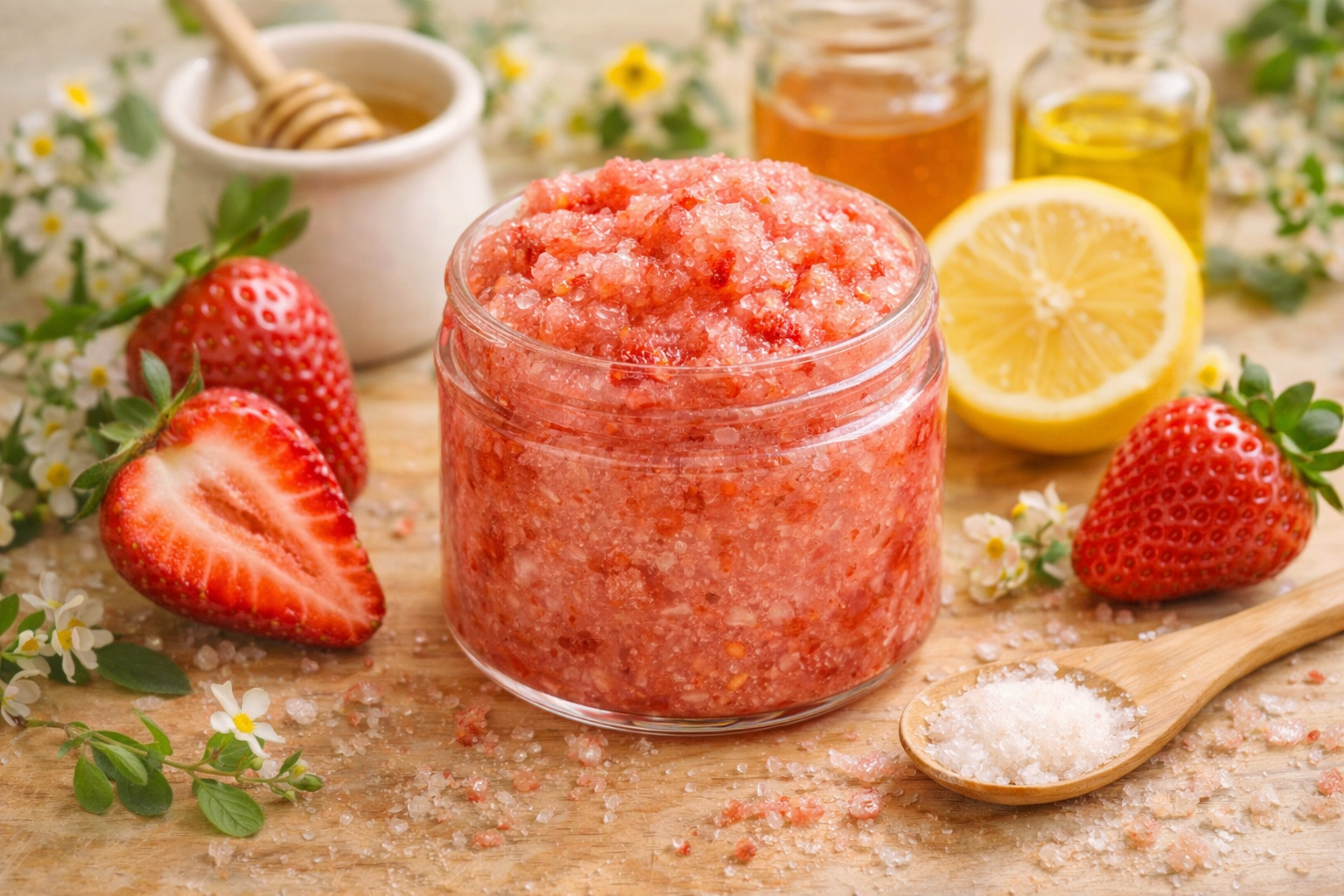 DIY Strawberry Sugar Glow Scrub – TheGourmetSpa
